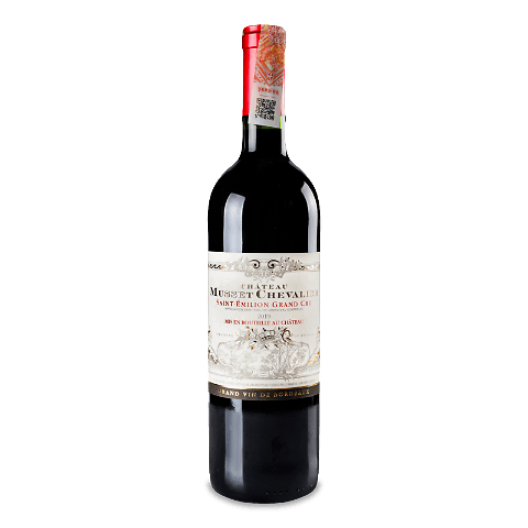 Вино червоне сухе Chateau Musset Chevalier Saint-Emilion GC 0,75л ...