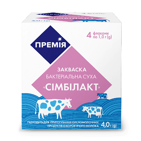 Закваска бактеріальна «Премія»® «Симбілакт» 4*1г/уп – онлайн ...