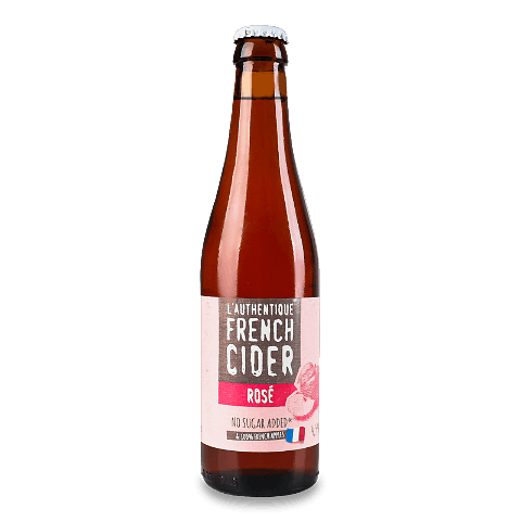Сидр l'Authentique French Cider Rose 0,33л – онлайн-супермаркет «Сільпо»
