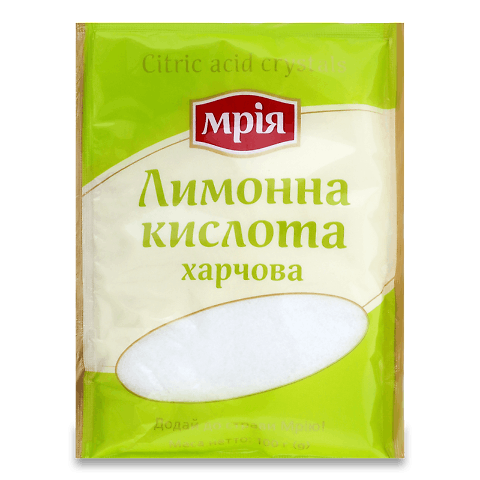 Кислота лимонна «Мрія» 100г – онлайн-супермаркет «Сільпо»