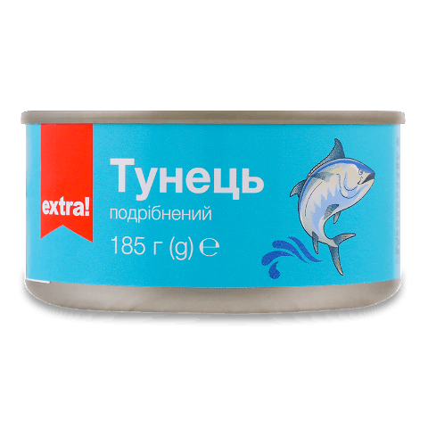 Тунець Extra! подрібнений 185г – онлайн-супермаркет «Сільпо»