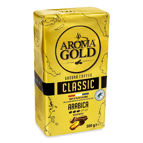 Кава мелена Aroma Gold Classic 500г – онлайн-супермаркет «Сільпо»