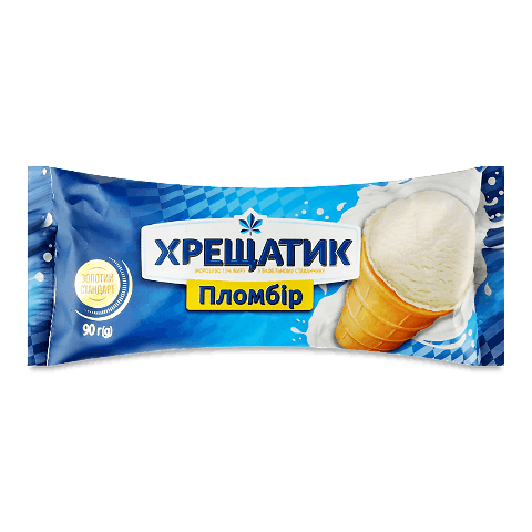 Морозиво Хрещатик Золотий Стандарт пломбір 15% 90г – онлайн-супермаркет ...