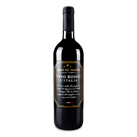 Вино Terre de' Mastri Rosso Vino d’Italia 0,75л – онлайн-супермаркет ...