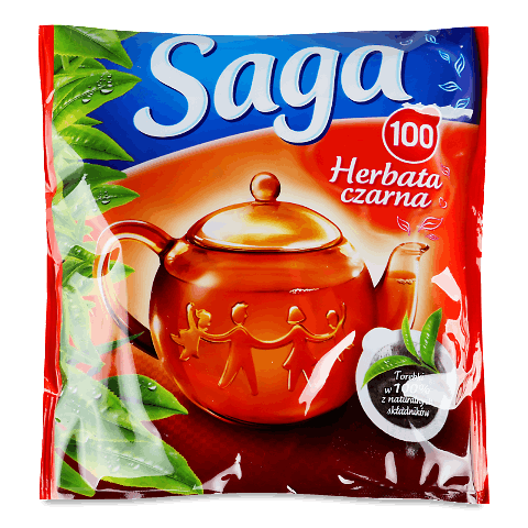 Чай чорний Saga Herbata 100*1,4г – онлайн-супермаркет «Сільпо»