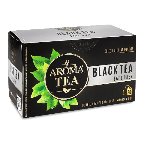 Чай чорний Aroma Tea з бергамотом 20*2г – онлайн-супермаркет «Сільпо»