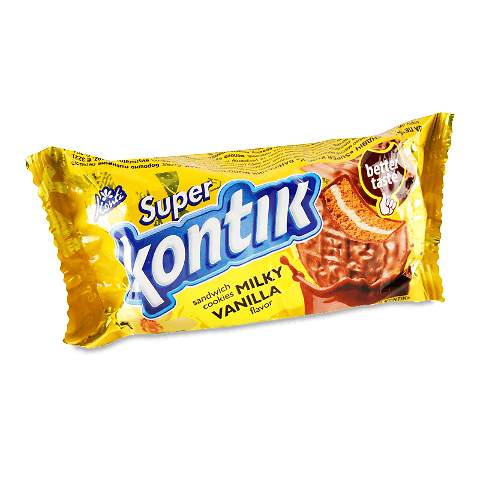 Печиво Konti Super Kontik з молочно-ванільним смаком 90г – онлайн ...