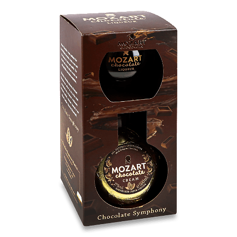 Лікер Mozart Chocolate Cream 0,5л +келих шт – онлайн-супермаркет «Сільпо»