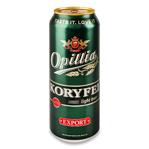 Пиво Опілля Export Koryfei світле з/б 0,5л – онлайн-супермаркет «Сільпо»